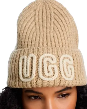 UGG Chunky Crafted Ribbed Beanie - White Pepper
