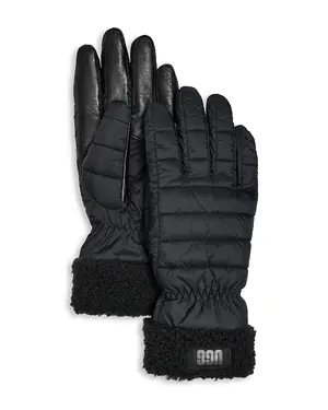 UGG Fluff Cuff Gloves - Black