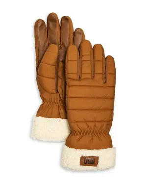 UGG Fluff Cuff Gloves - Chestnut