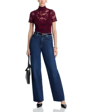 Generation Love Callen Lace Top - Cabernet