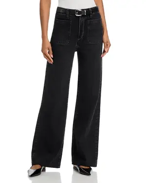 FRAME The Refined High Rise Palazzo Jeans - Vector