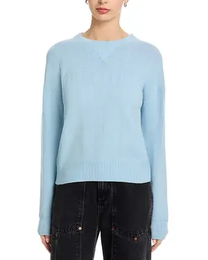 MOTHER The Logo Cashmere Jumper - Light Blue