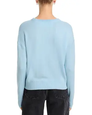 MOTHER The Logo Cashmere Jumper - Light Blue