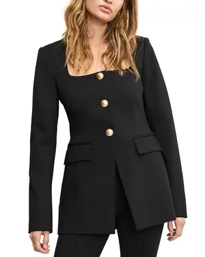 Good American Notched Lapel Blazers For Women