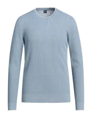 Fedeli Crewneck Long Sleeve Sweater - Blue