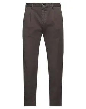 Incotex Casual Tapered Leg Gabardine Pants - Brown