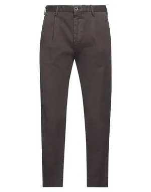 Incotex Casual Tapered Leg Gabardine Pants - Brown