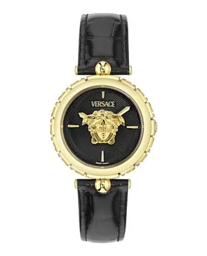 Versace Medusa Heritage Leather Watch - Stainless Steel