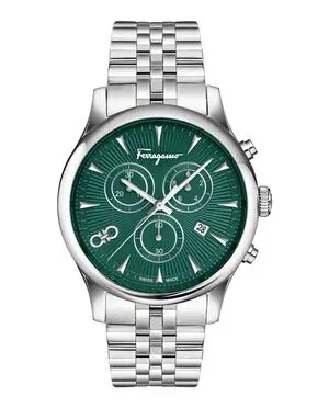 FERRAGAMO Duo Chrono Bracelet Watch - Stainless Steel