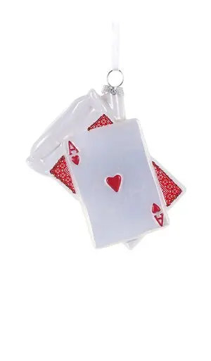 CODY FOSTER & CO Playing Cards Ornament In White - N,a
