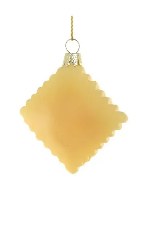 CODY FOSTER & CO Ravioli Ornament In Neutral