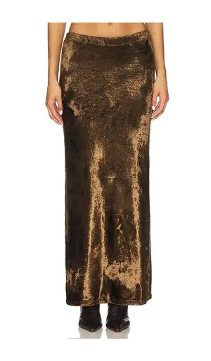 Lapointe Velvet Skirt