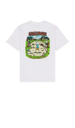 MALBON X Santa Cruz Bermuda Bunker Tee - White