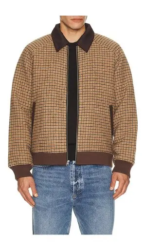 Central Park West Plaid Bomber Jacket