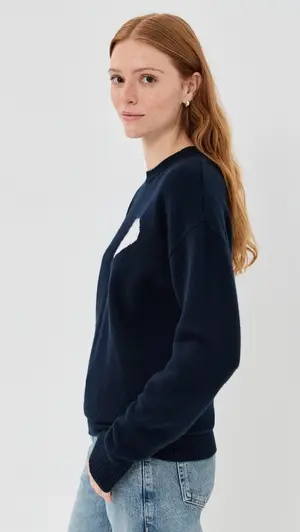 Sprwmn Cashmere Heart Logo Sweater