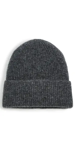 Theory Astor Wool Beanie - Charcoal