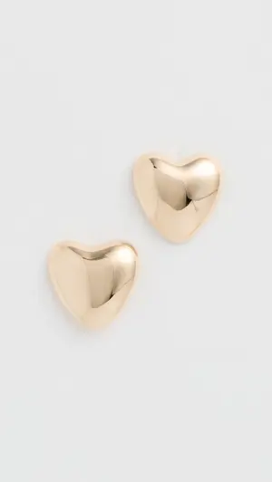 ANNIKA INEZ Mini Heart Stud Earrings