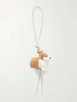Loewe Corgi Bag Charm - White