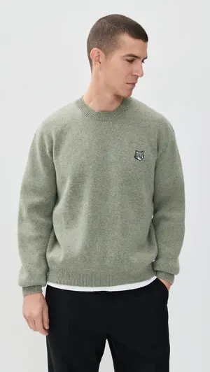Maison Kitsuné Fox Head Milano Lambswool Sweater