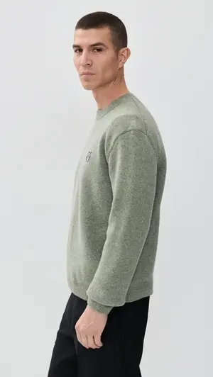 Maison Kitsuné Fox Head Milano Lambswool Sweater