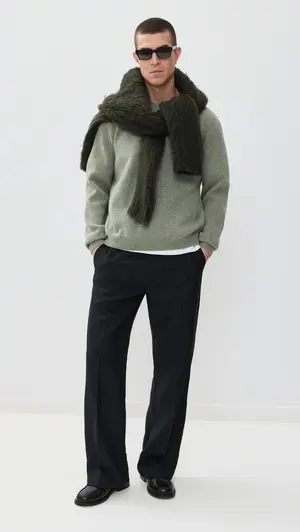 Maison Kitsuné Fox Head Milano Lambswool Sweater