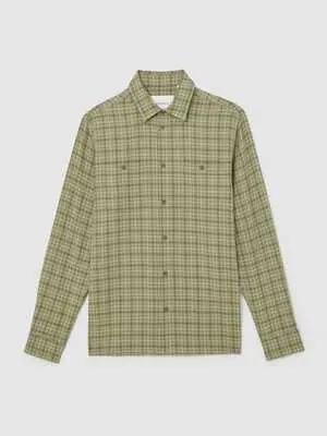 LES DEUX Stretch-cotton Check Shirt