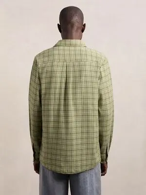 LES DEUX Stretch-cotton Check Shirt