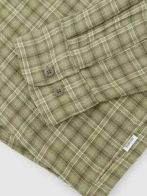 LES DEUX Stretch-cotton Check Shirt