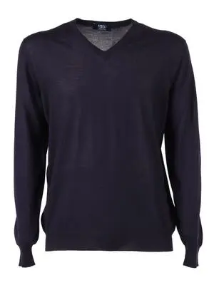 Fedeli V Neck Sweaters For Men