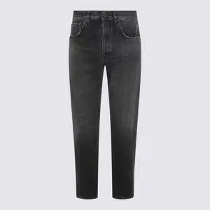 PT TORINO Dark Cotton Straight Leg Jeans - Grey
