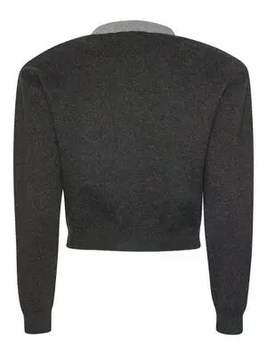 ROTATE BY BIRGER CHRISTENSEN Logo-lettering Cardigan - Grey