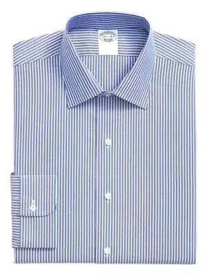 Brooks Brothers Striped Button-fastening Shirt - Blue