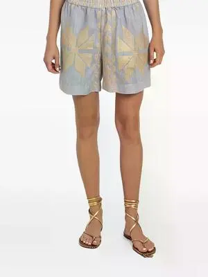 Greek Archaic Kori Elasticated-waistband Shorts