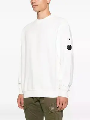 C.P. COMPANY Logo-patch Sweatshirt - White