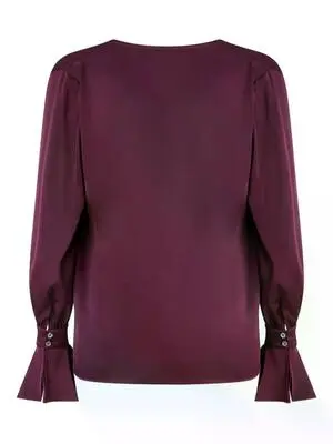 Pinko Filipa Draped-neck Blouse - Red