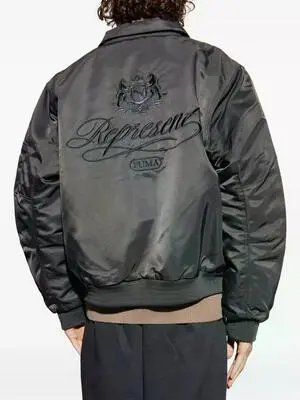 PUMA X Represent Logo-embroidered Bomber Jacket