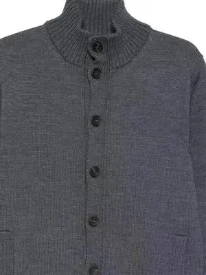 CENERE GB Buttoned Funnel-neck Cardigan