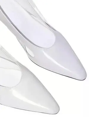 By Far Cut-out Slingback Loafers