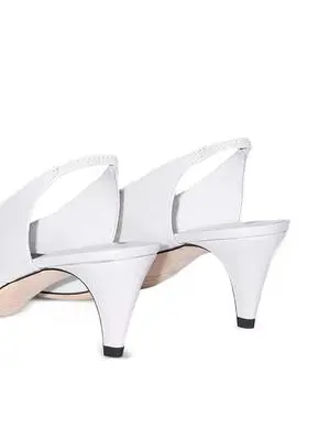 By Far Cut-out Slingback Loafers