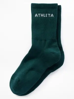 Athleta Everyday Crew Socks - Pine