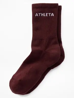 Athleta Everyday Crew Socks - Garnet