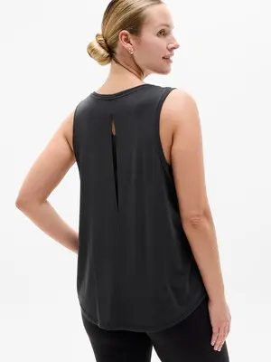 Athleta Relaxed Open Back Tank - Black
