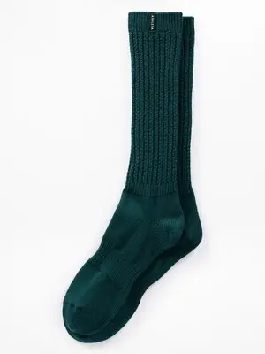 Athleta Cloud Cable Knit Socks Pine