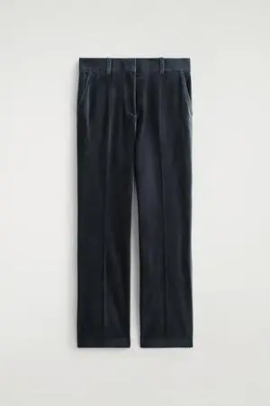 Cos Velvet Straight-leg Trousers