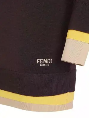 Fendi Contrasting-trim Dress