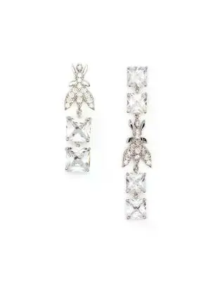 Patrizia Pepe Asymmetrical Pendant Earrings - Silver