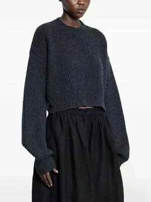 UMA WANG Ribbed Cashmere Sweater - Grey