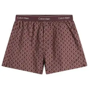 Calvin Klein Cotton Poplin Trad Boxer Short - Red