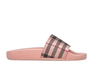 Burberry Furley Vintage Check Slides - Pink