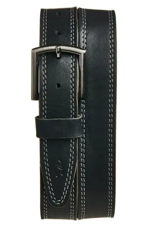 Robert Barakett Halifax Leather Belt - Black